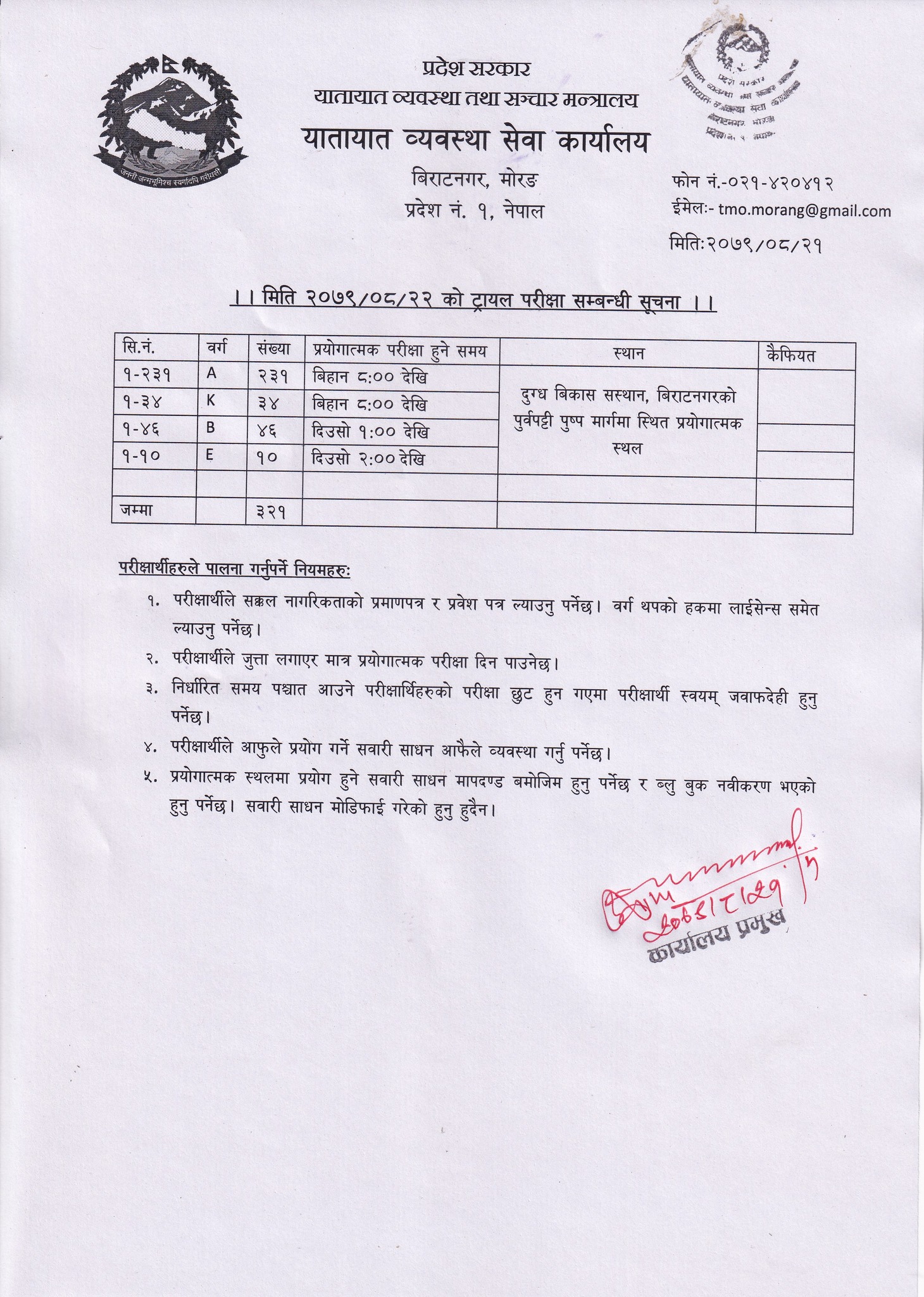 www.dotm.gov.np Driving License Result 2023-List (October) |Nepal ...