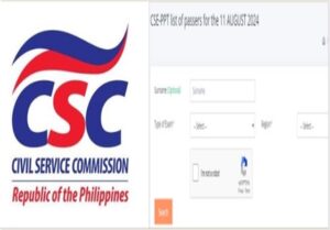 Civil Service Commission CSE Exam Result October 2024 www.csc.gov.ph ...