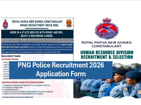 PNG Police Recruitment 2026 Application Form Papua New Guinea Police ...