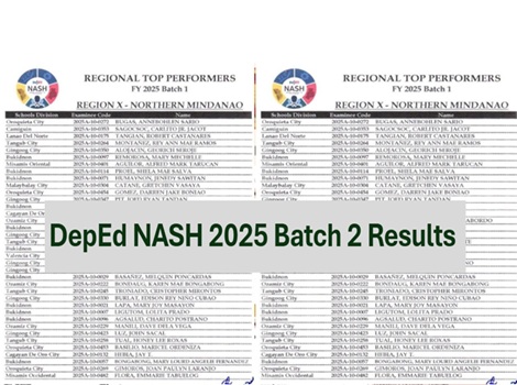 NASH 2025 Batch 2 Results Passers List| Results Of National Assessment ...