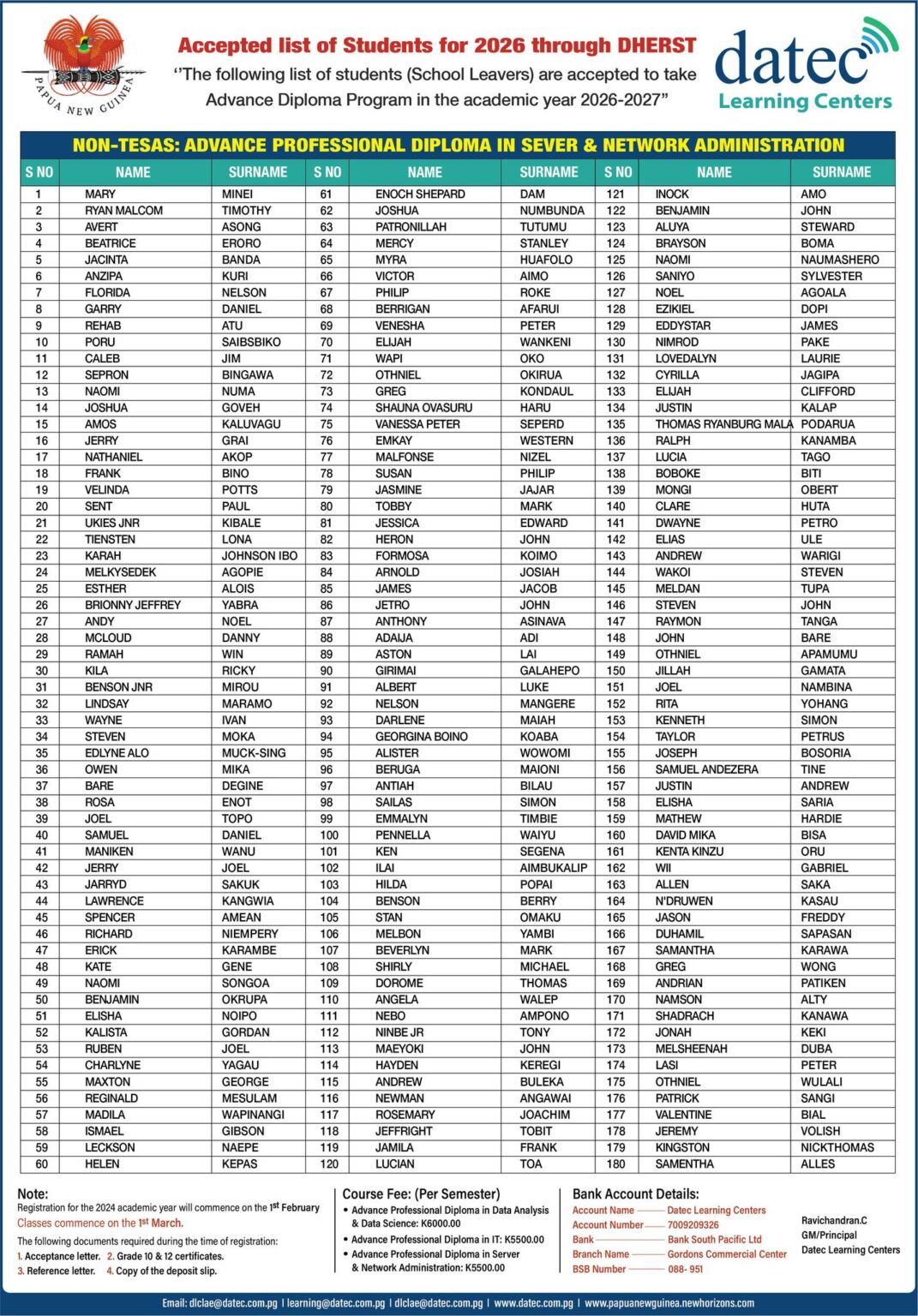 Released-Datec Learning Center Selection List 2026 (Non-TESAS) Datec ...