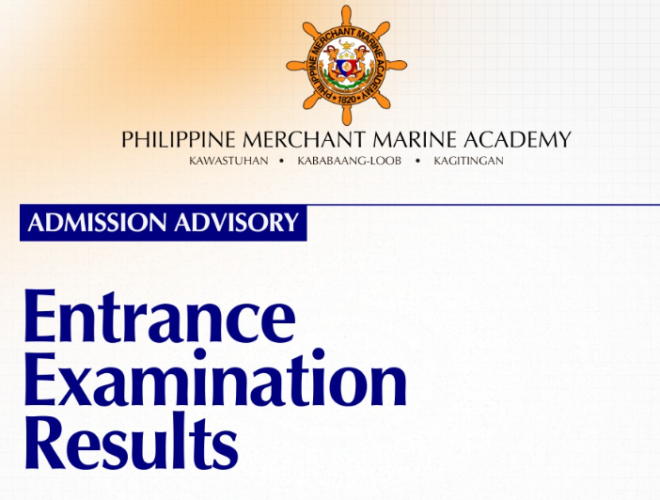Released-PMMA Annual Entrance Exam Results AY 2026-2027 PMMAEE Passers ...