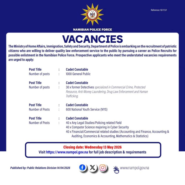NAMPOL Recruitment Shortlisted Candidates 2026 For Cadet Constable ...