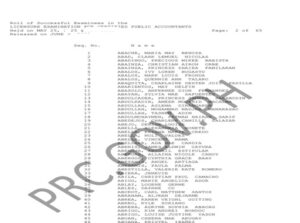 PRC Accountancy Board Exam 2026 Result Passers List| Certified Public ...